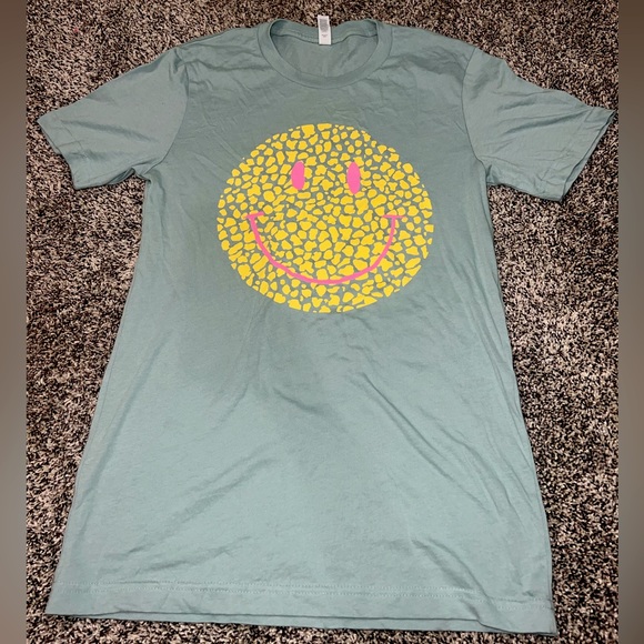 Tops | Preppy Smiley Face Shirt | Poshmark